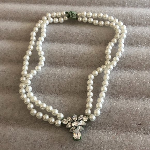 Fas | Jewelry | Vintage Signed Fas 925 Silver Double Strand Pearls ...